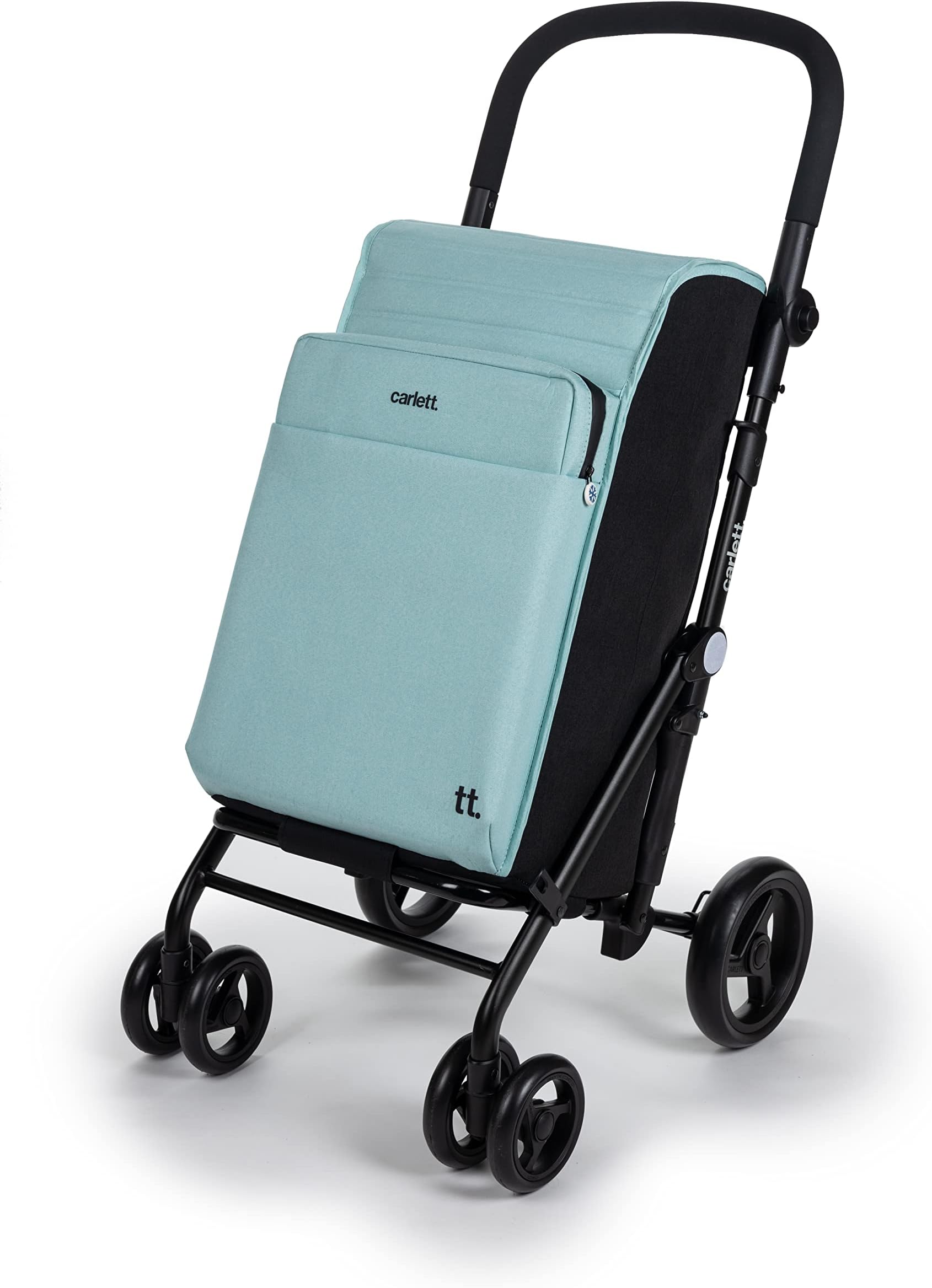 Carlett - Carro de la Compra, Carrito Plegable para Supermercado, con 4 ...