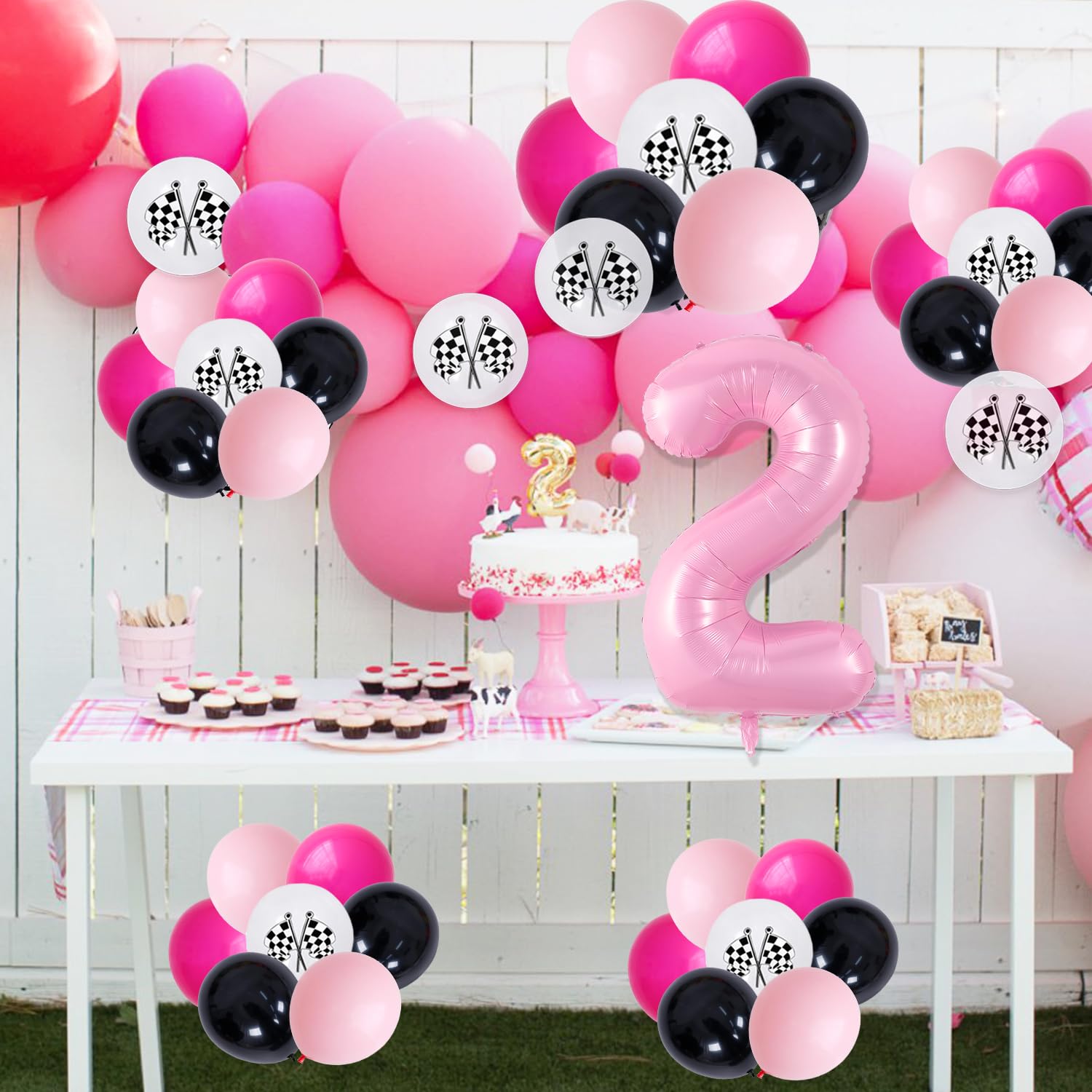 Two Fast Two Curious Birthday Decorations - Race Car Theme For 2nd ...