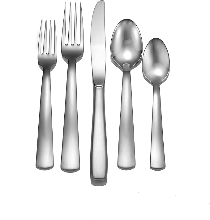 Amazon.com | Liberty Tabletop Satin America 65-piece 18/10 Flatware Set ...