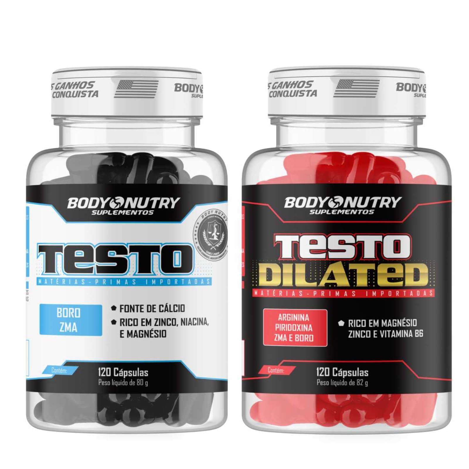 Kit Testo Pote 120 Cápsulas + Testo Dilated Pote 120 Capsulas | Amazon ...