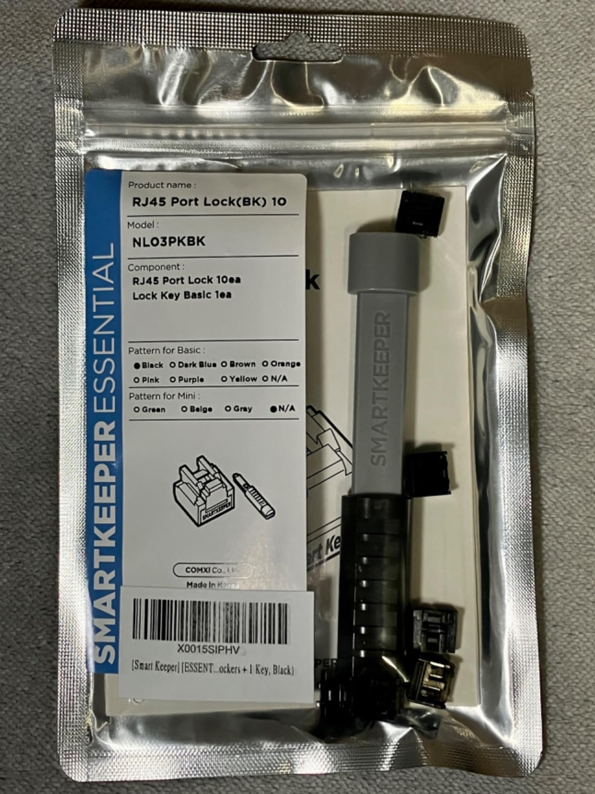 Amazon.co.jp: [スマートキーパー] [ESSENTIAL] [RJ45ポートロック10] [イーサネットポートロック ...