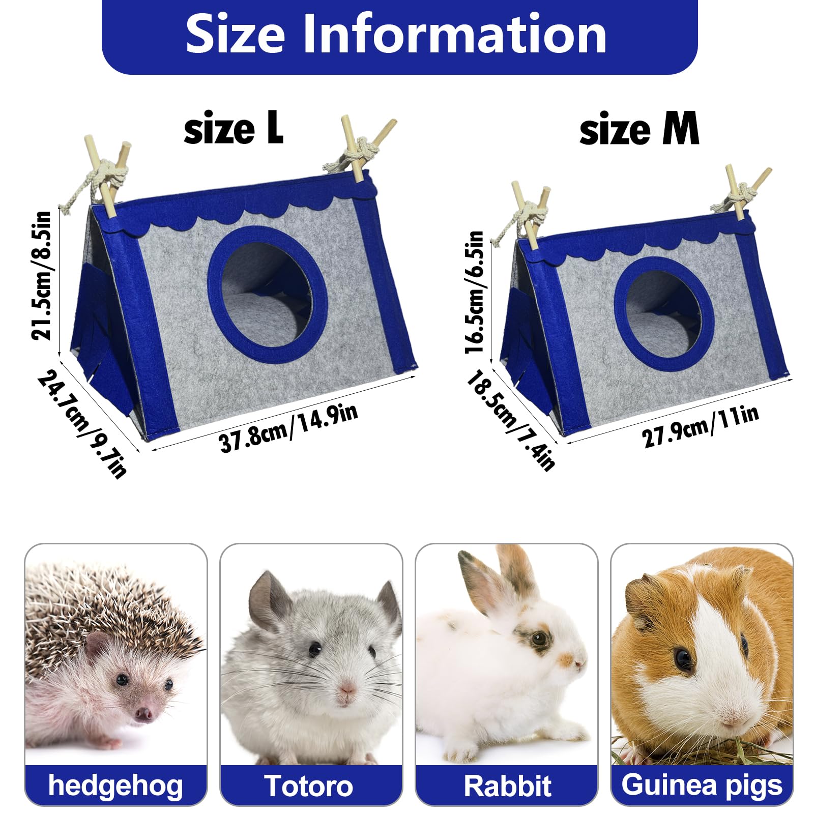 Snapklik.com : Small Animal Hideaway Pet Bed Hideout House Hamster Tent ...