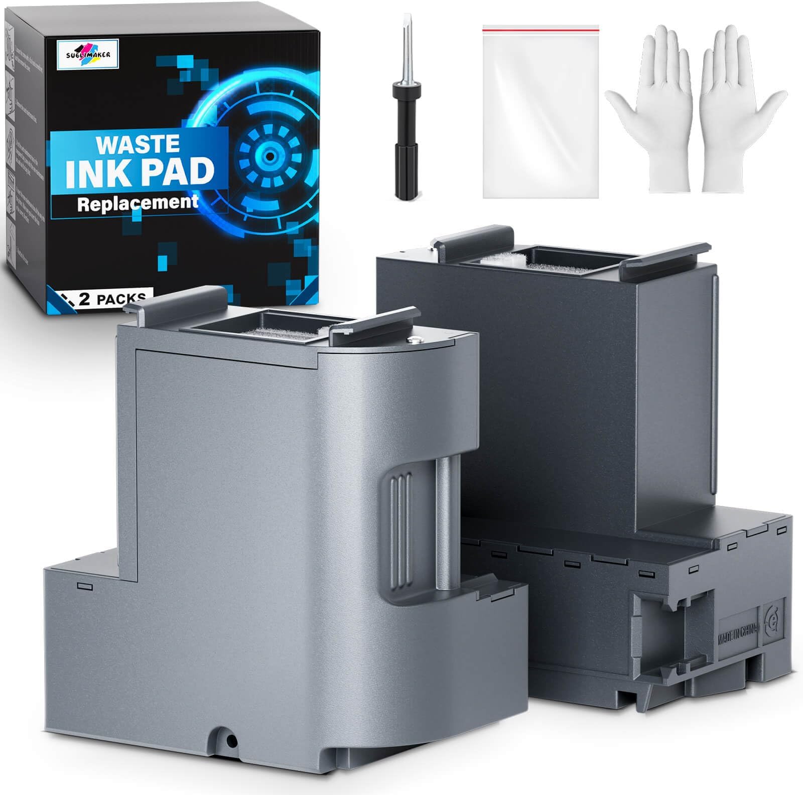 Amazon.com: Sublimaker Waste Ink Pad Replacement with Reset Software ...