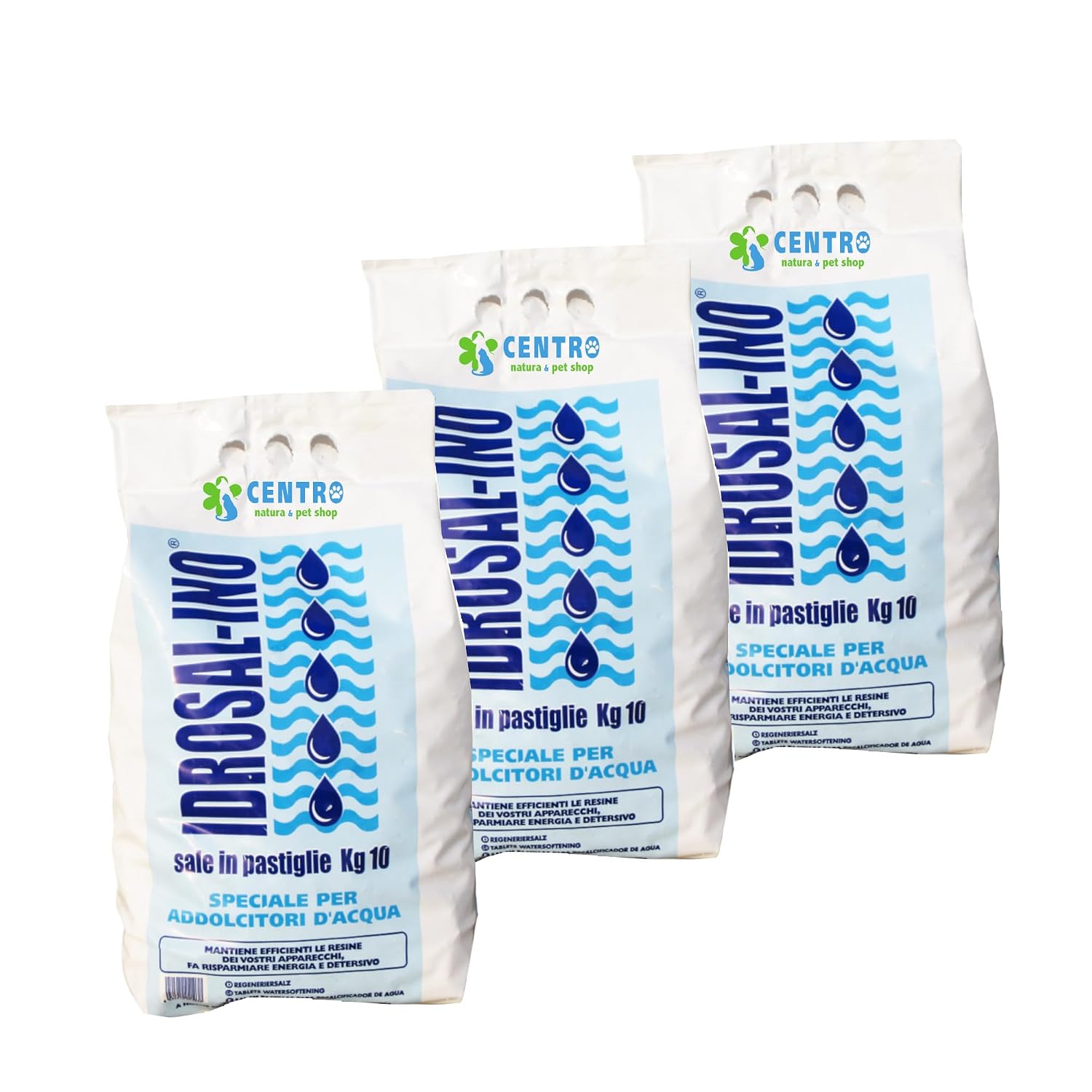 Idrosal 3 Sacchi di Sale in Pastiglie 10kg Speciale per Addolcitori e ...