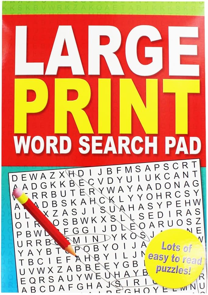 nda Large Print Word Search Pad : Amazon.co.uk: Books