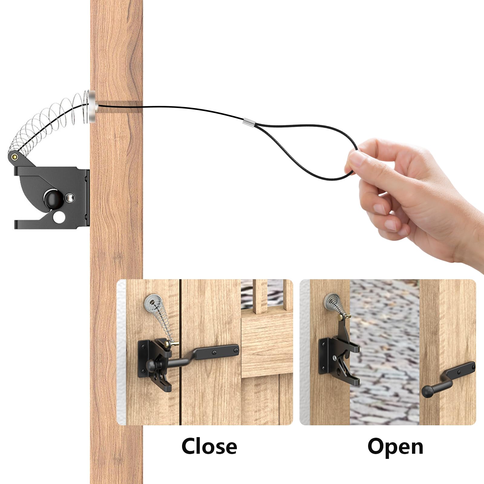 Snapklik.com : Self Locking Gate Latch
