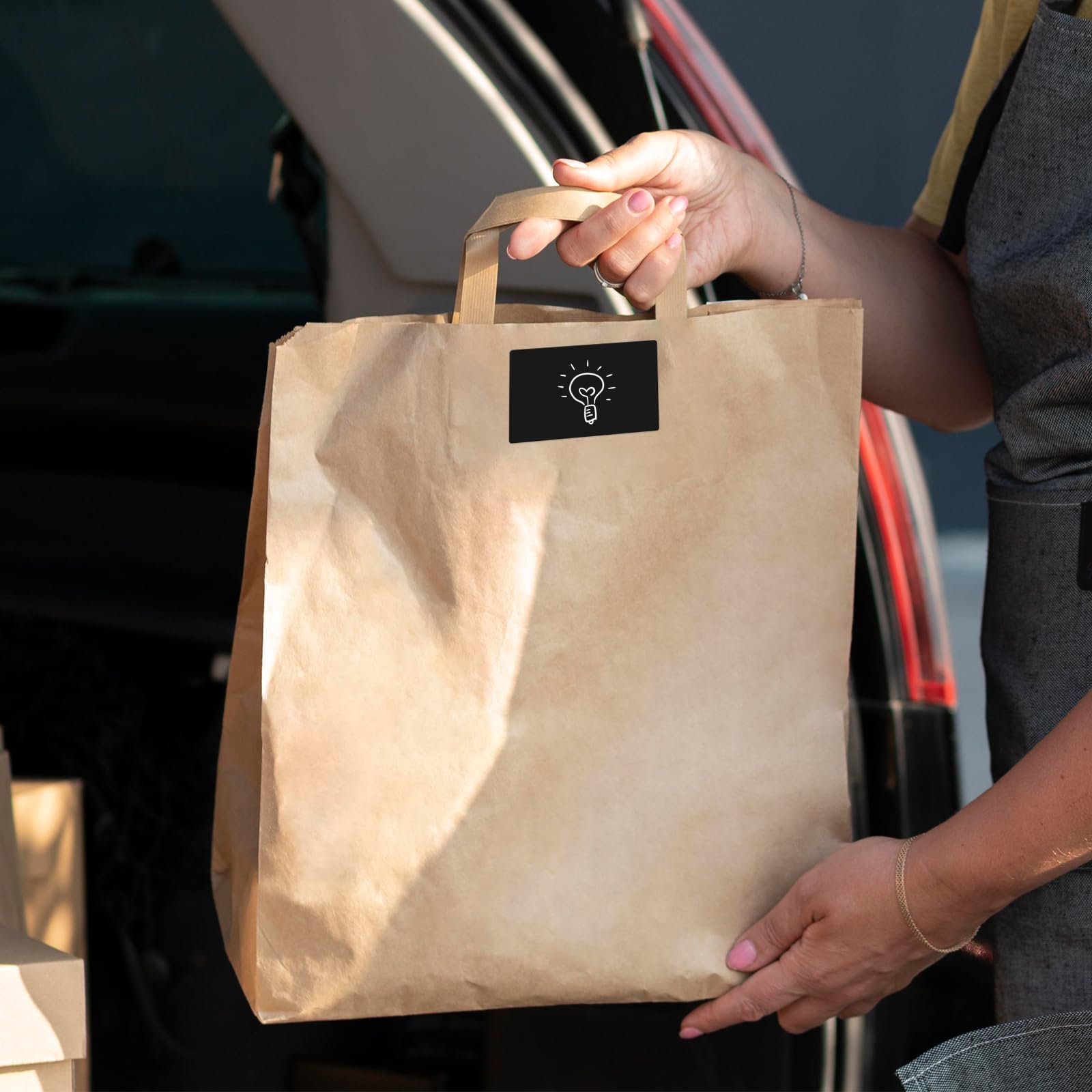 Snapklik.com : Black Color Coding Labels 2 3 Inches Rectangle Vinyl ...