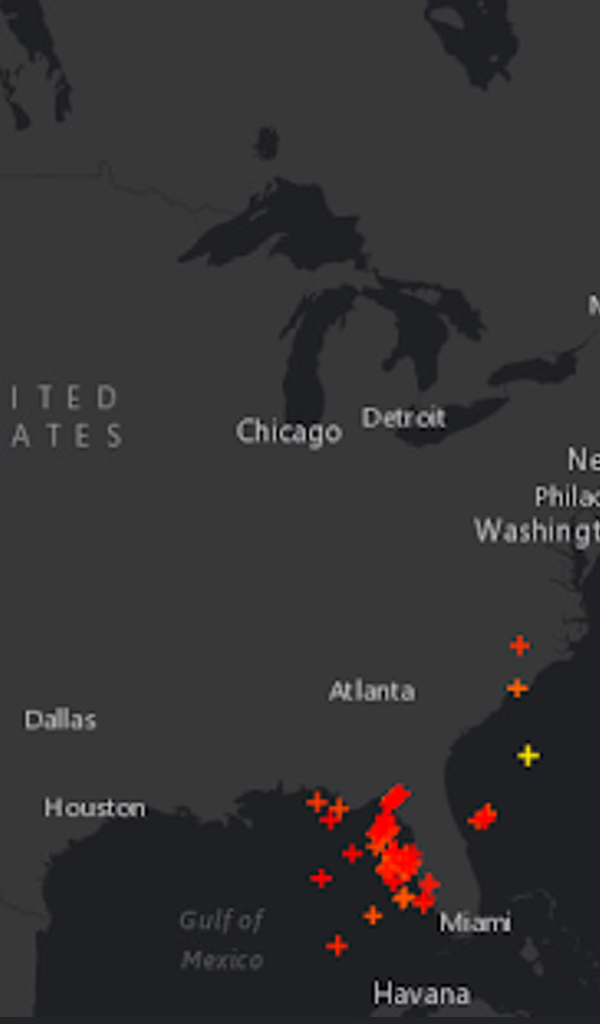 US Lightning Strikes Map - App on Amazon Appstore