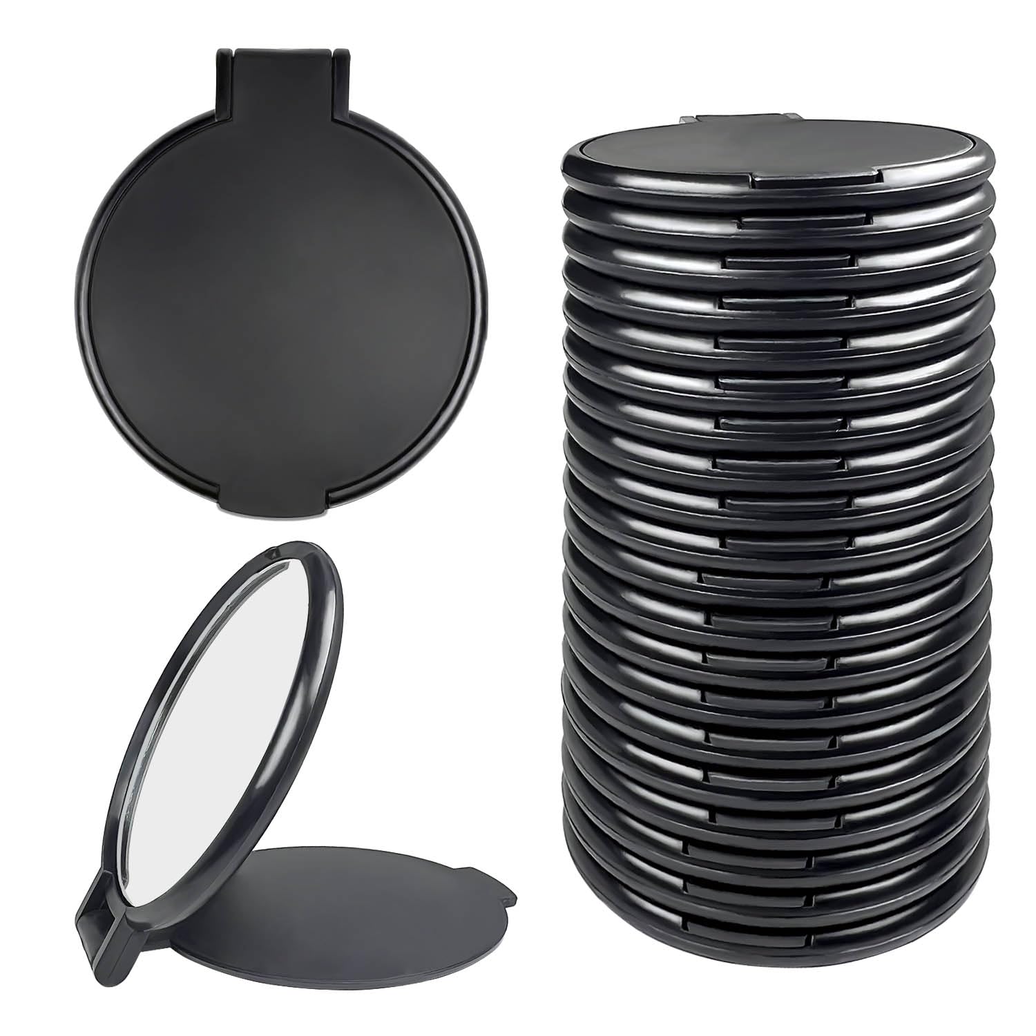 Amazon.com: Tenalleys Mini Round Folding Mirror Portable Pocket Mirror ...