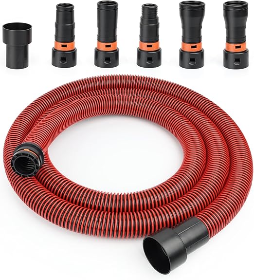 Amazon.com: 10 FT 1 1/4 Dust Collection Hose Kit Vacuum Hose Adapter ...