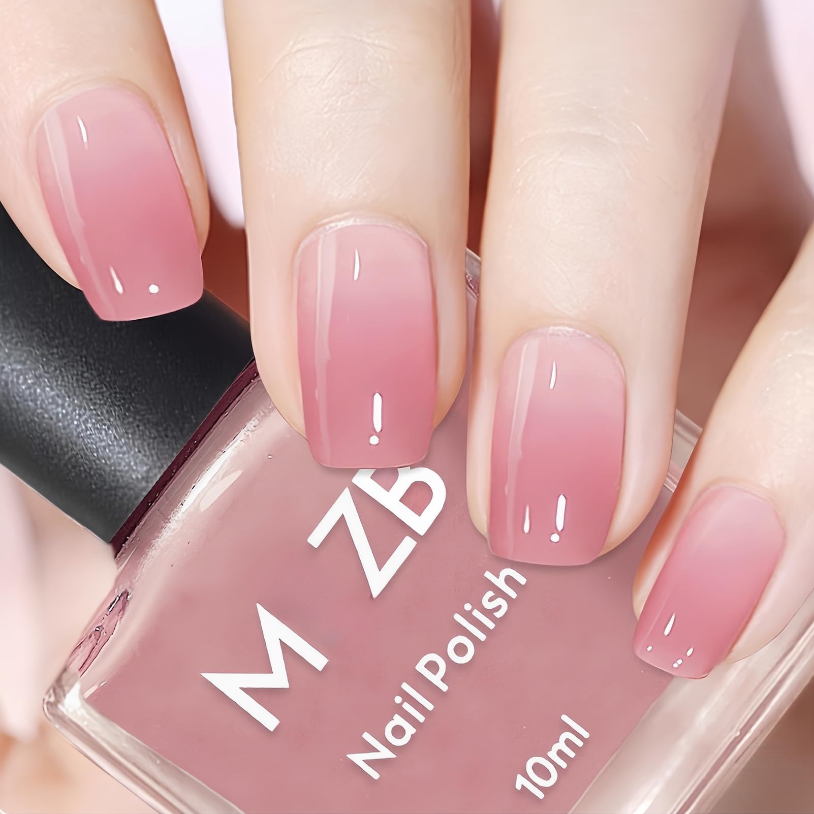 Amazon.com : AILLSA Milky Pink Gel Nail Polish French ballet Jelly Gel ...