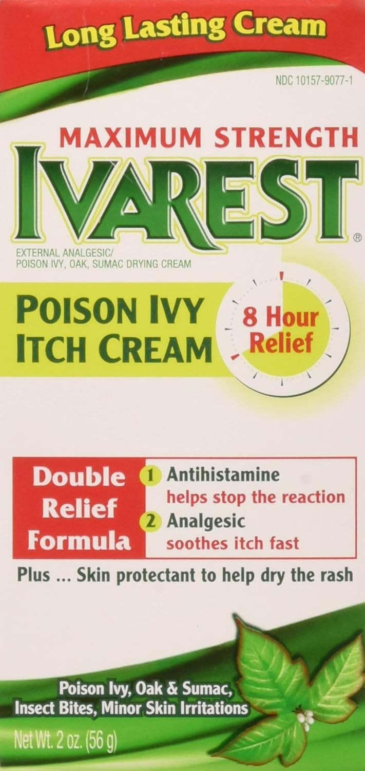 Amazon.com: Ivarest 8 Hour Maximum Strength Anti - Itch Cream - 2 Oz ...