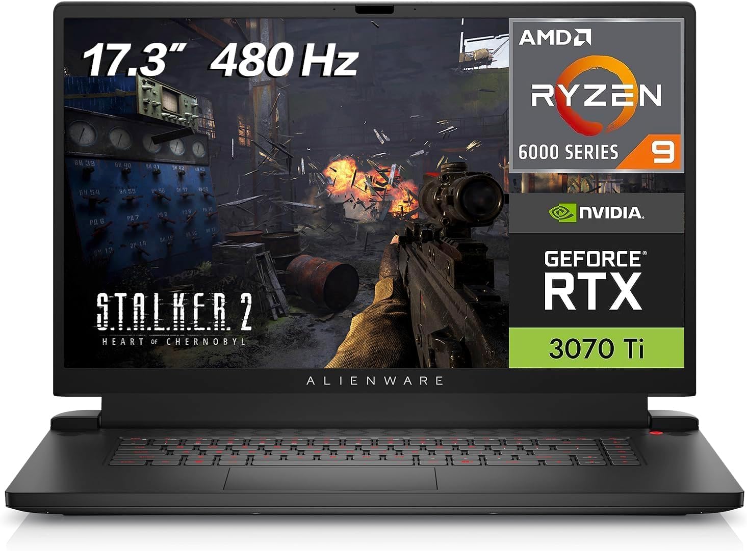 Amazon.com: Alienware m17 R5 Gaming Laptop (17.3" 360Hz FHD 3ms, AMD ...