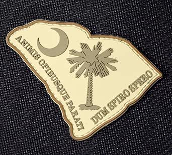 Amazon.com: South Carolina patch (state motto) PVC Patch (Tan ...