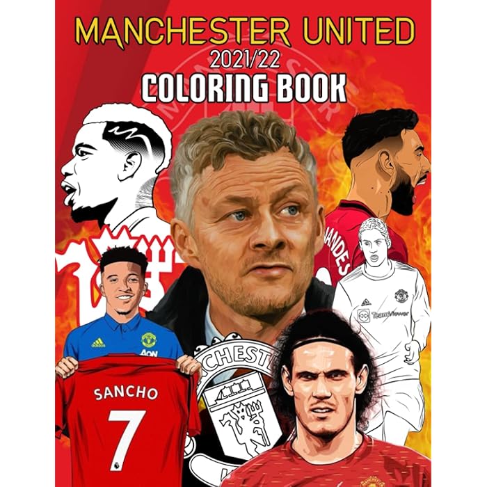 Buy Manchester United 2021/22 Coloring Book: Unofficial Manchester ...