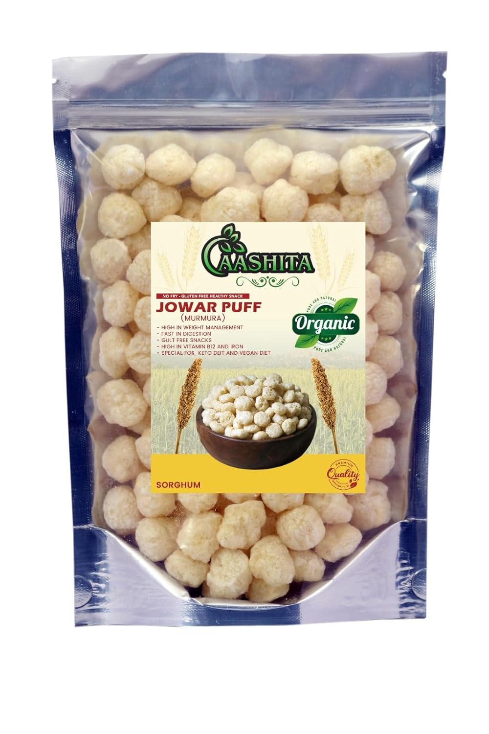 AASHITA Organics Whole Puff | Murmura | Rosted/Baked Puff For Healthy ...