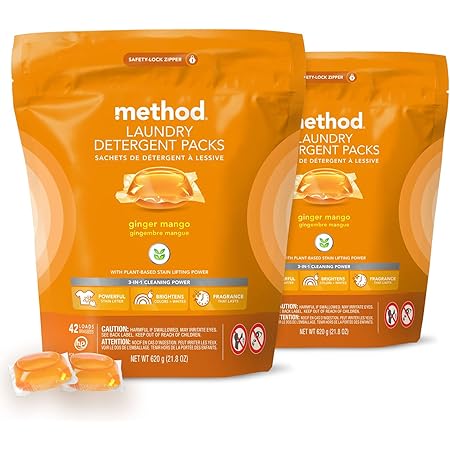 Amazon.com: Method Dryer Sheets, Fabric Softener and Static Reducer ...
