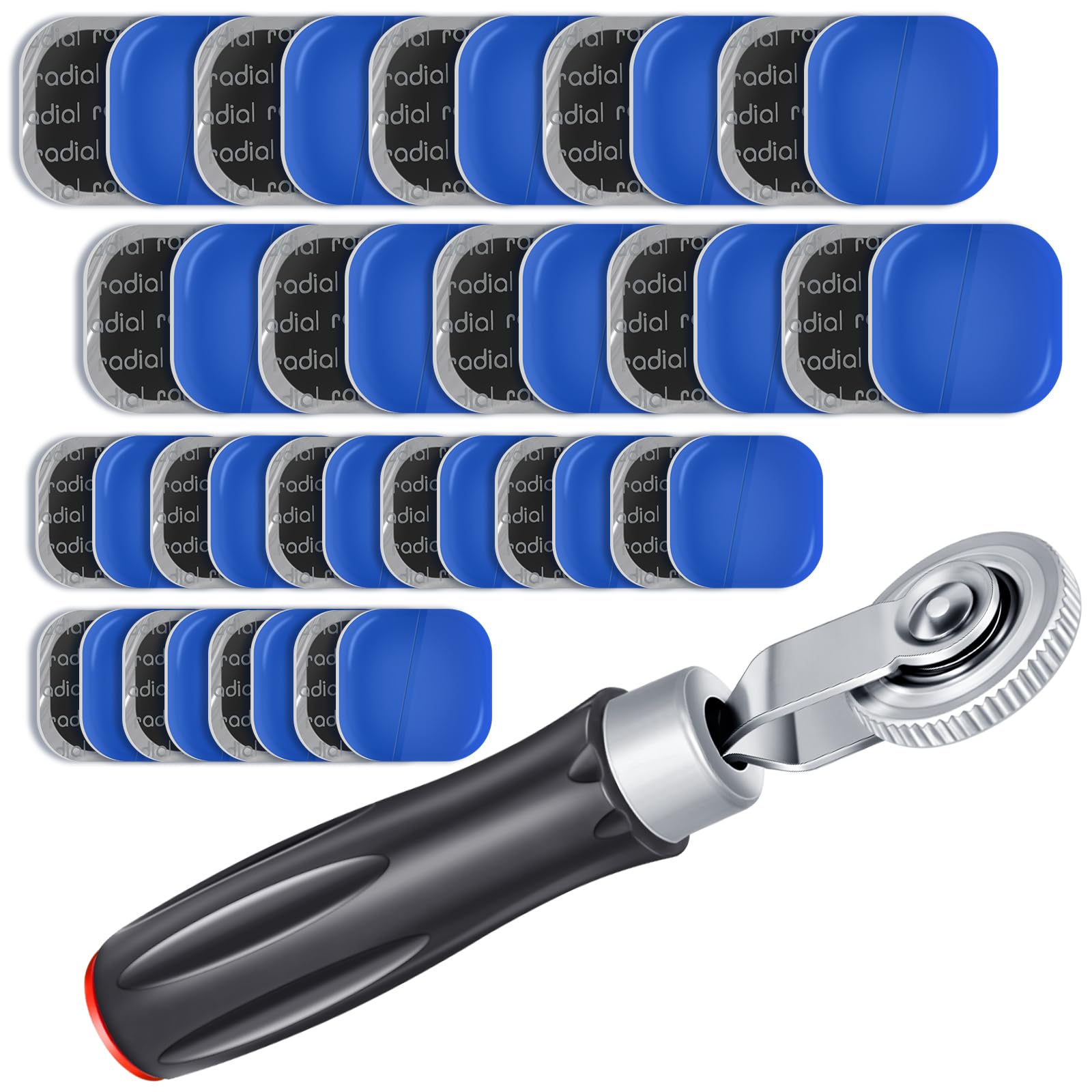 Amazon.com: FANOVO Tire Repair Patch Tool Kit, 40 Pack 2.17 Inches, 1. ...