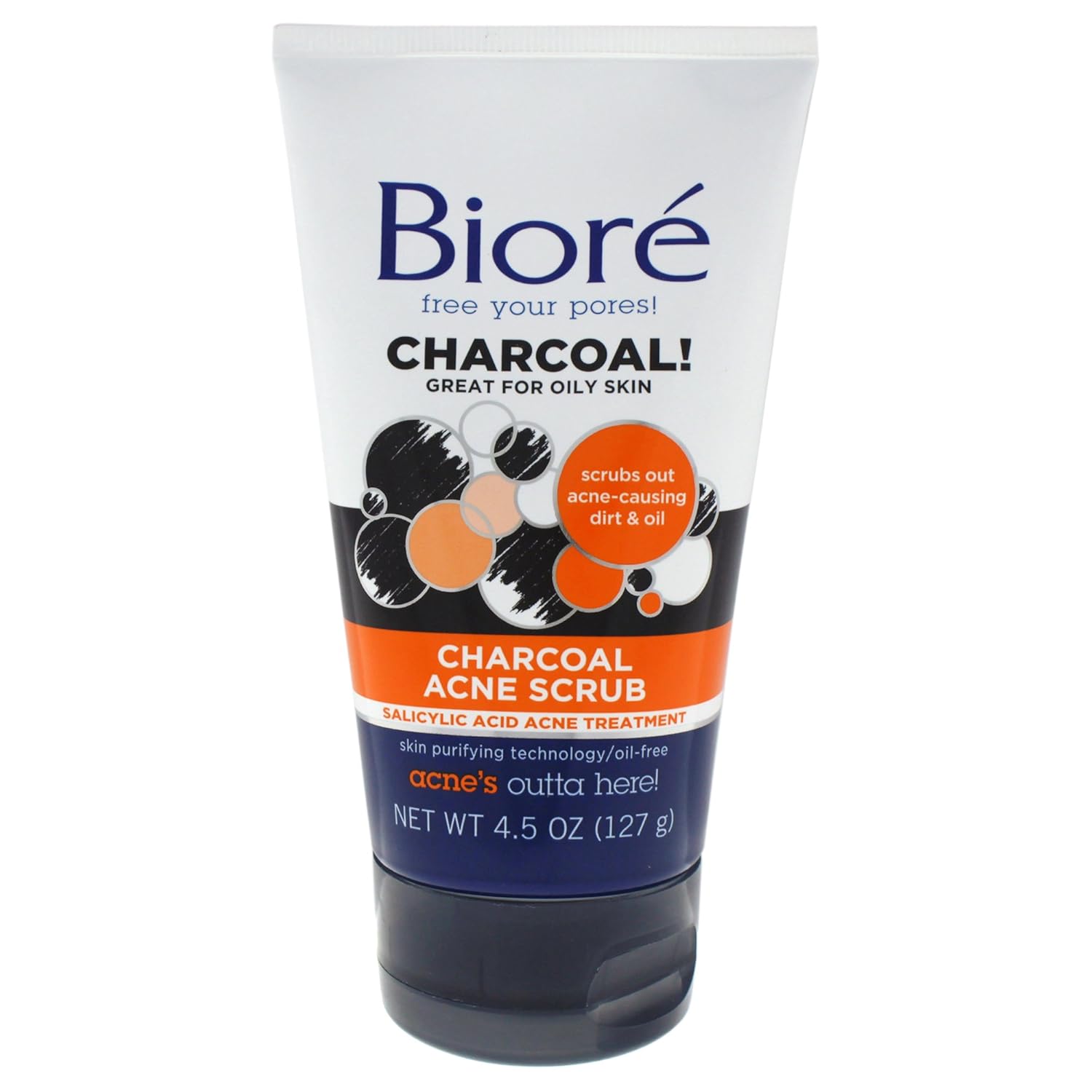 Amazon.com: Biore Charcoal Acne Scrub for Oily Skin, 4.5 Ounce : Beauty ...