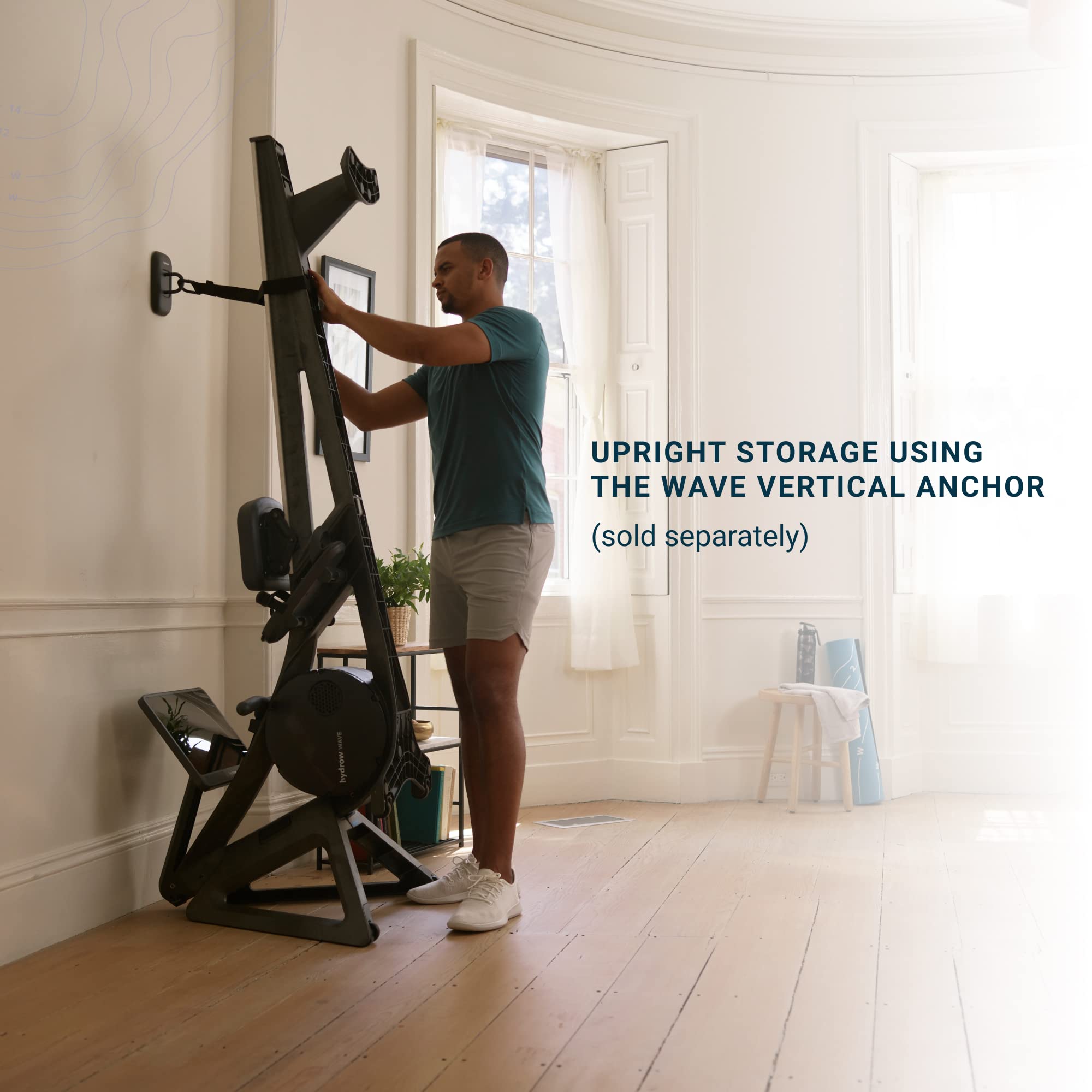 Hydrow Wave Rowing Machine with Immersive 16" HD Touchscreen - Stows ...