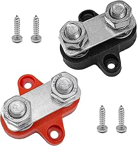 Amazon.com: Bus Bar Terminal Block, 12V 200A Battery Power Distribution ...