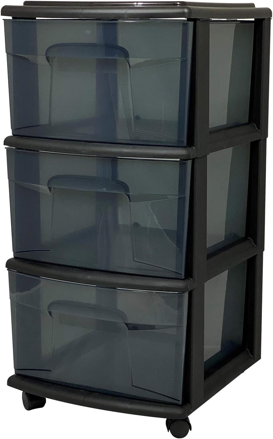 Amazon.com: HOMZ 3-Drawer Storage Cart, 12.5 x 14.2 x 25.5 Inches ...