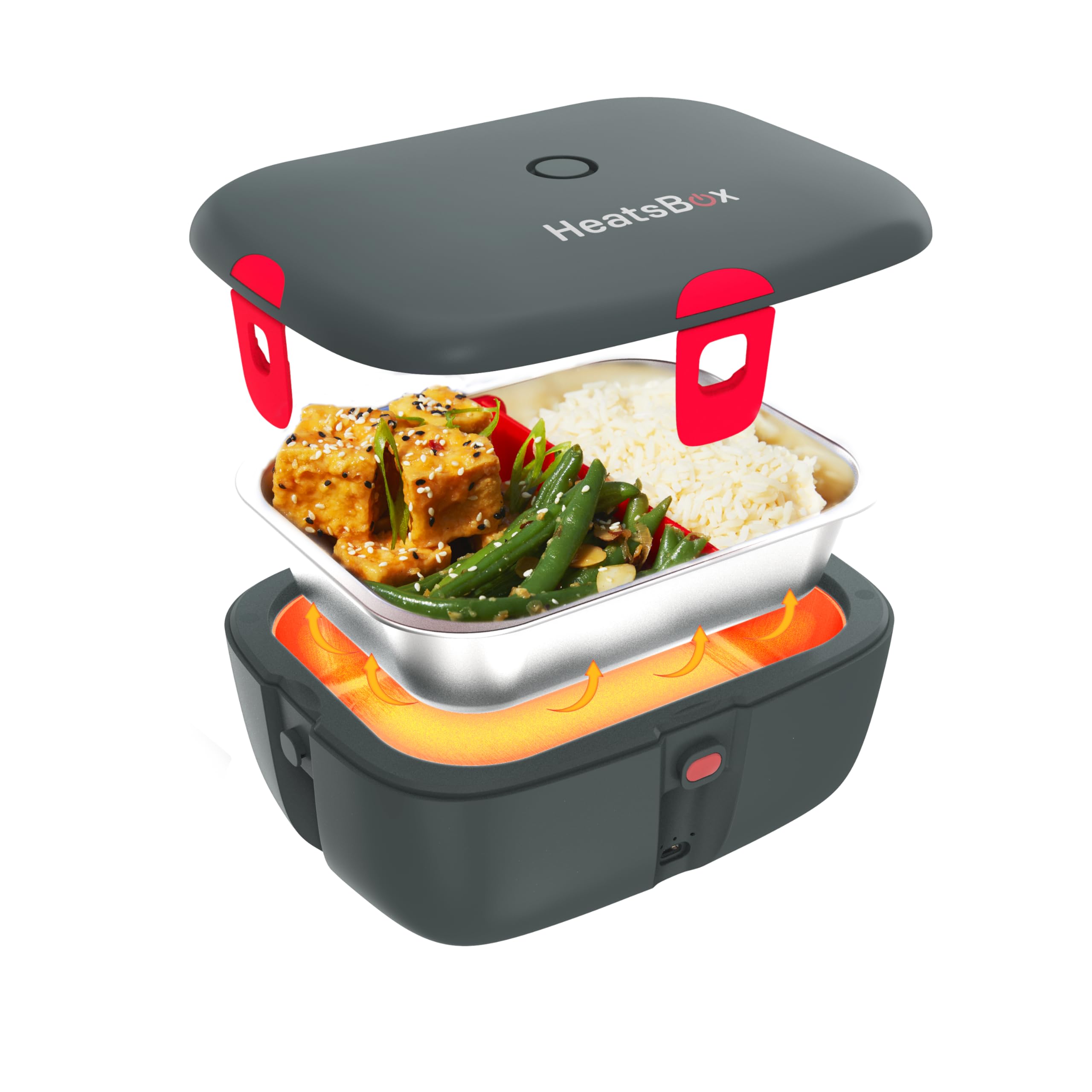 Faitron HeatsBox Go Electric Lunch Box - Food Warmer for Reheating Food ...