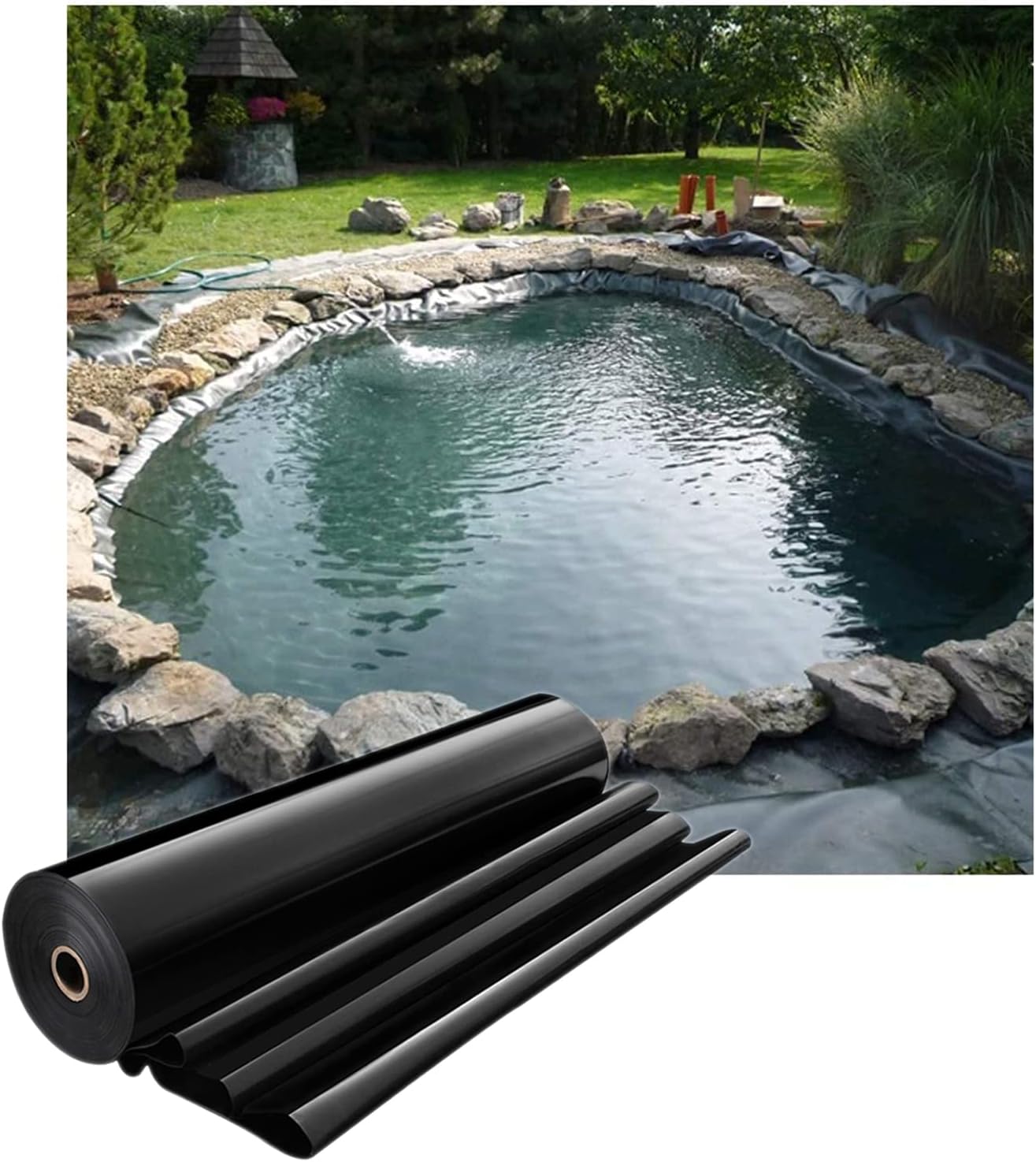 Amazon.co.jp: pond liner, pond HDPE skin, pond lining, fish pond liner ...