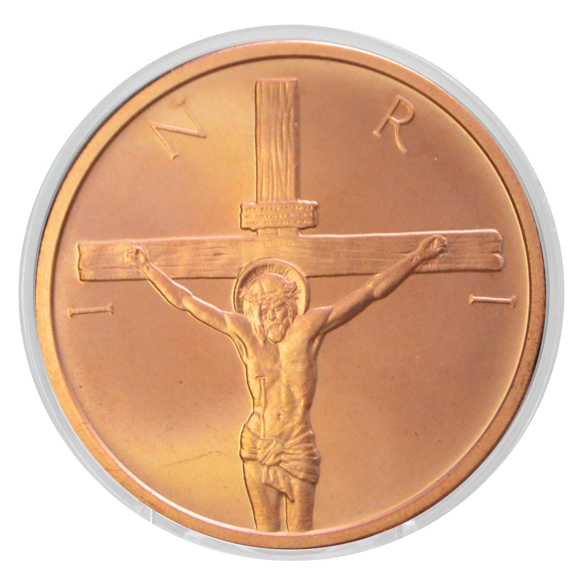 Amazon.com: Crucifixion of Christ 1 oz Pure .999 Copper Round ...