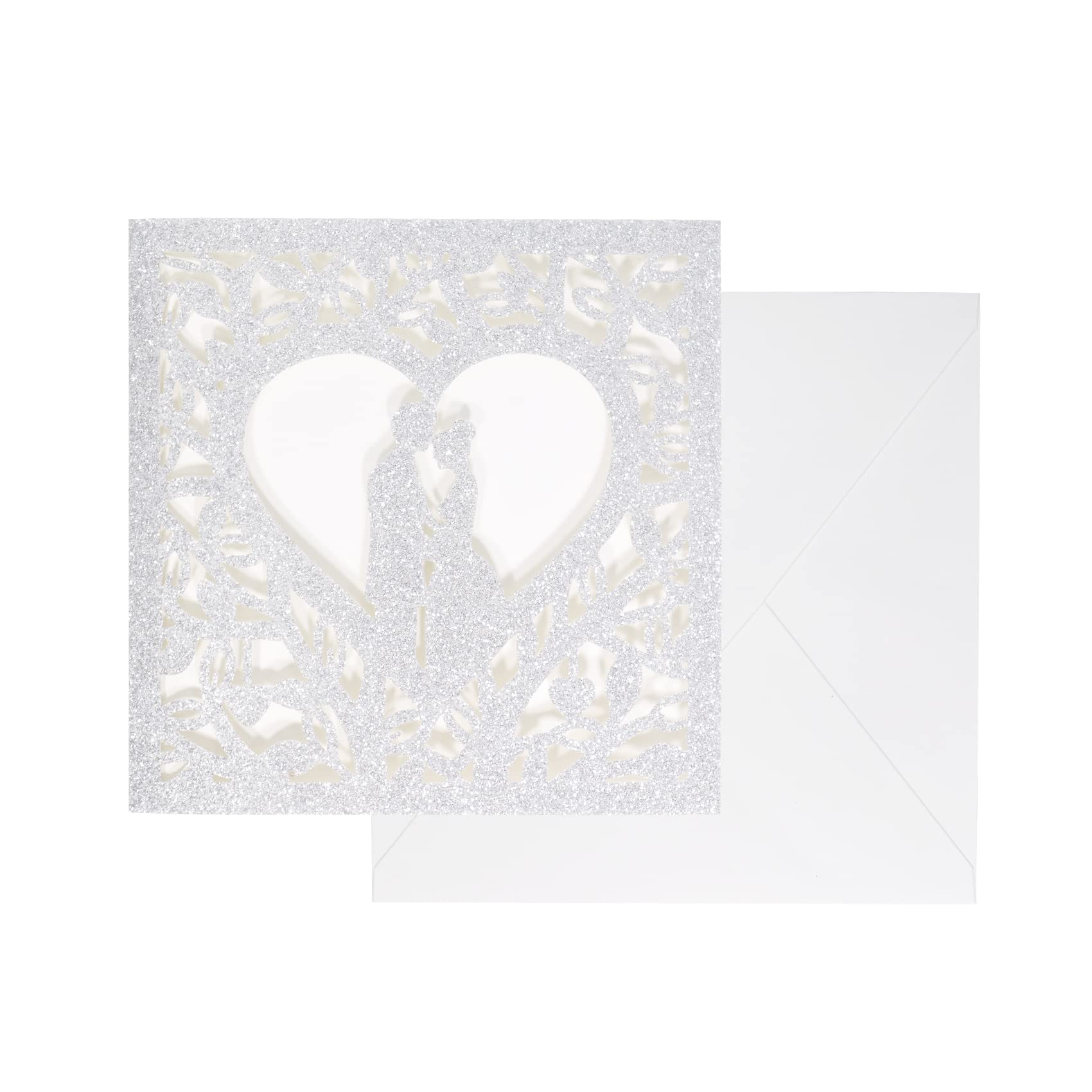 Wedding Card, Laser Cut Wedding Greeting Card, Congratulations Wedding ...
