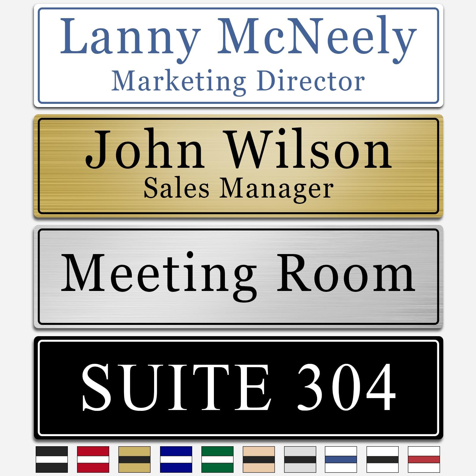 Custom Office Engraved Name Plate, Personalized Elegant Name Plates for ...
