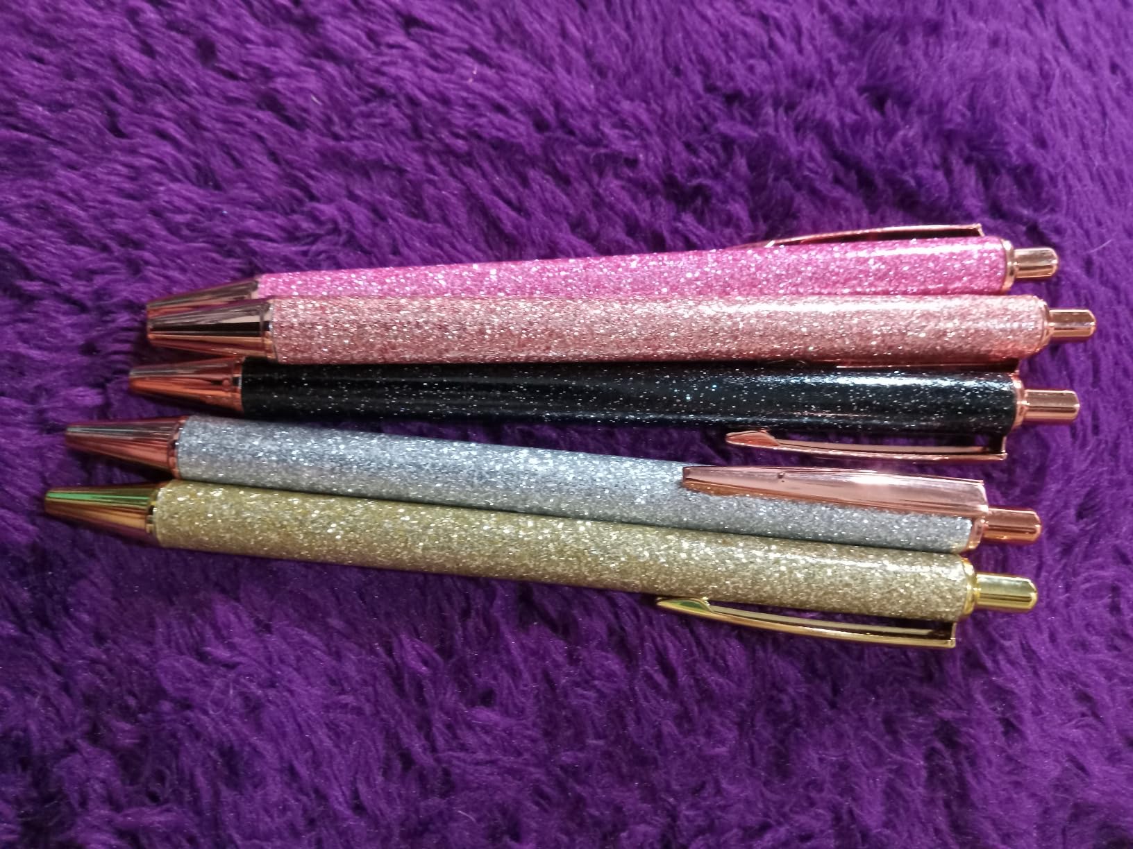Amazon.com : 5PCS Fancy Pens For Woman Sparkly Glitter Pens Glitter ...