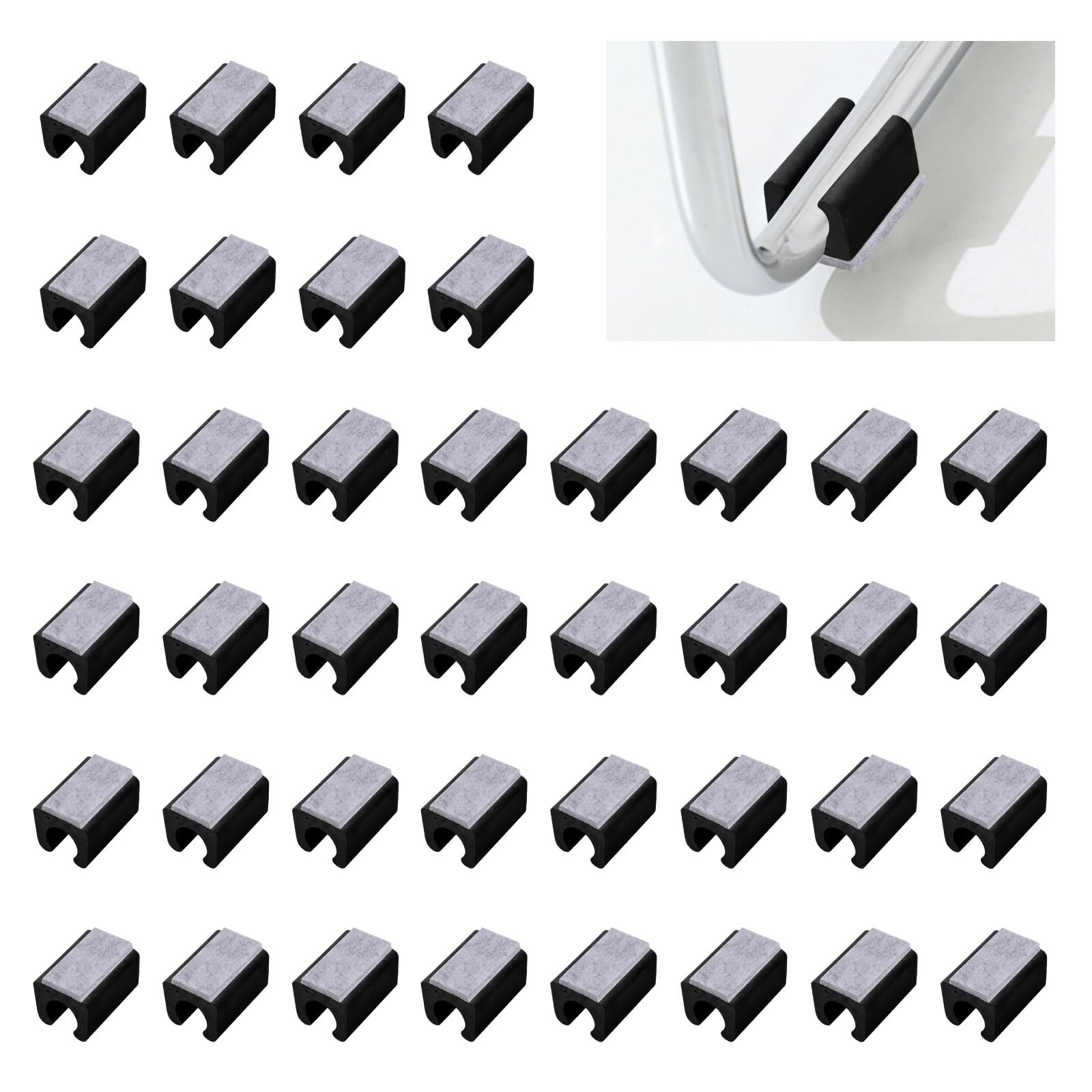 Amazon.com: UFURMATE Chair Pads, 40Pcs Plastic Chair Leg Floor ...