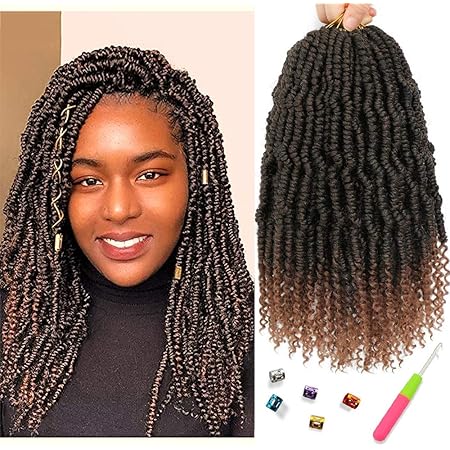 Amazon.com : Spring Twist Hair 12 Inch Passion Twist Hair 6 Packs Pre ...