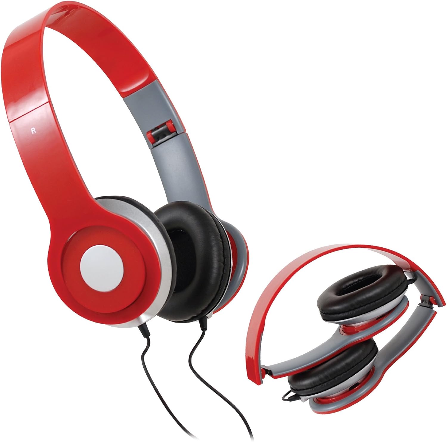 Amazon.com: Jamsonic HD Pro+ Foldable Solo DJ Style Headphones (Red ...
