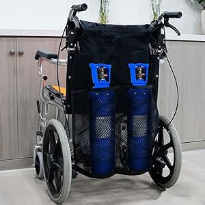 GPDJHRTI, Double Oxygen Cylinder Bag, Portable Wheelchair Oxygen Tank ...