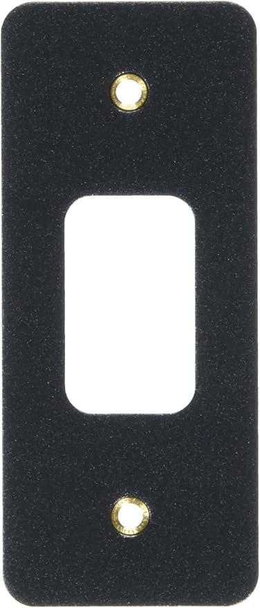 MK Edge K14401LBK One Module Architrave Grid Plus Frontplate - Lustrous ...