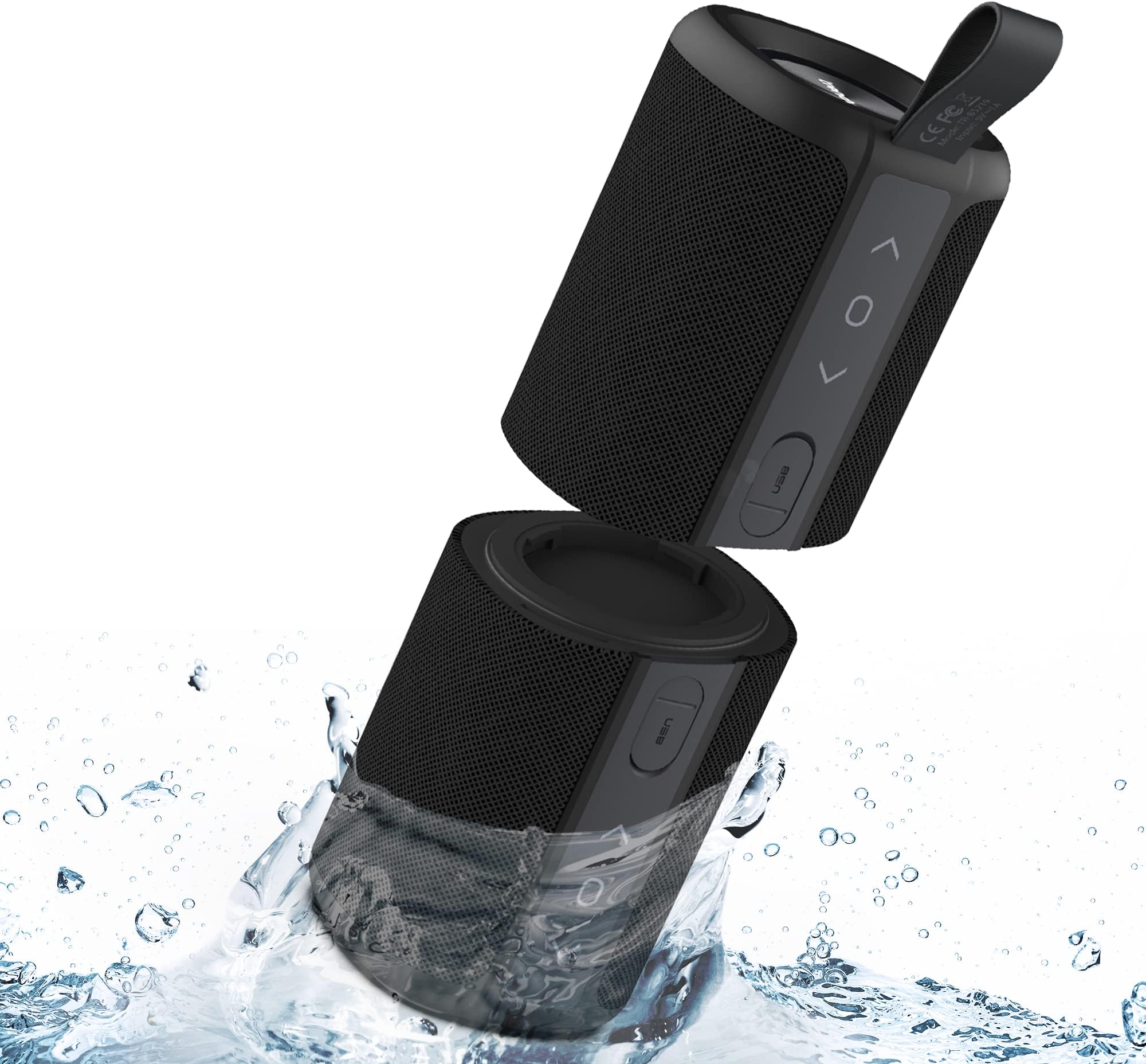 Amazon.com: KOVE Commuter 2 - Black Bluetooth Speakers, Portable ...