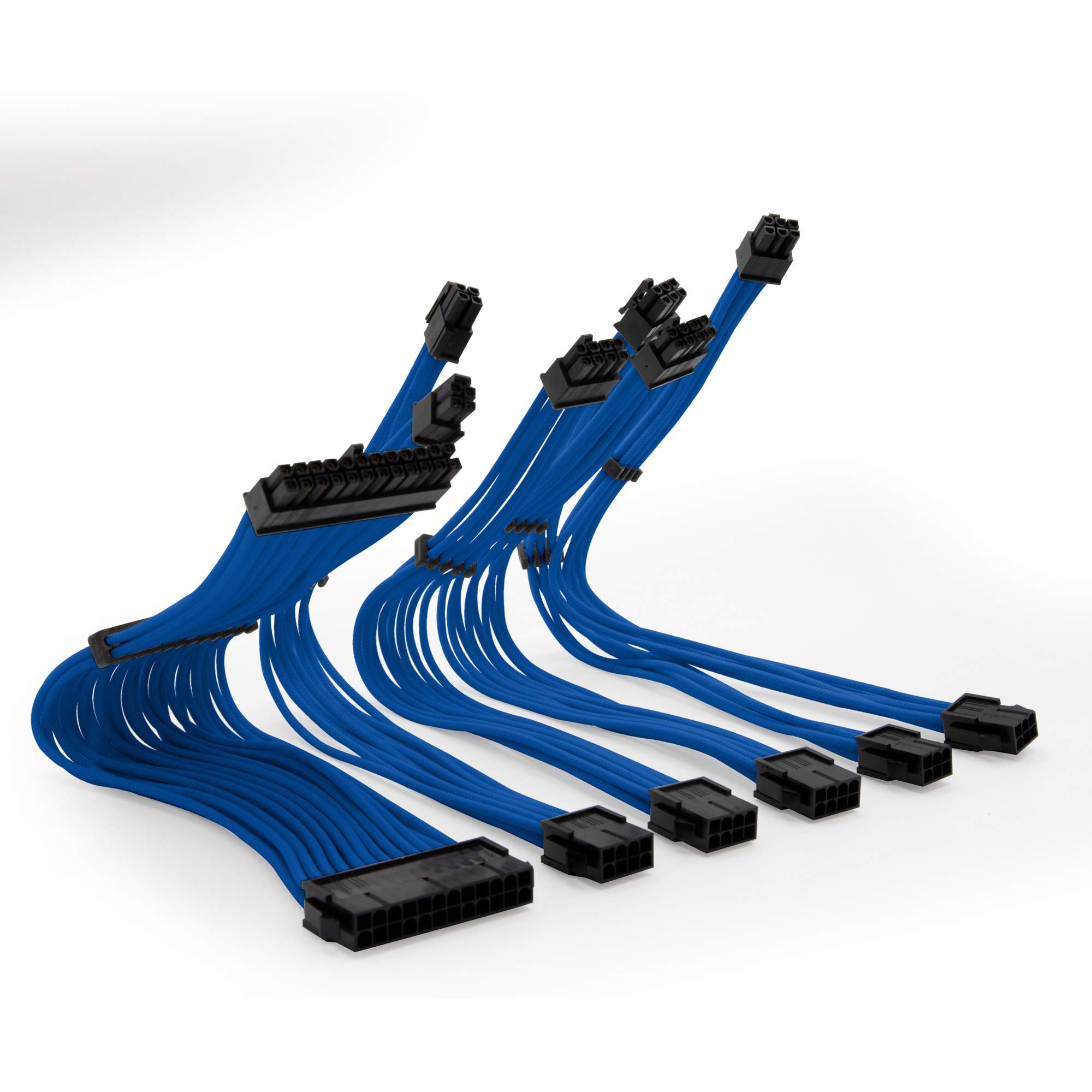 Snapklik.com : YEYIAN 1ft 18AWG Fiber Braided Sleeved Copper Cable ...