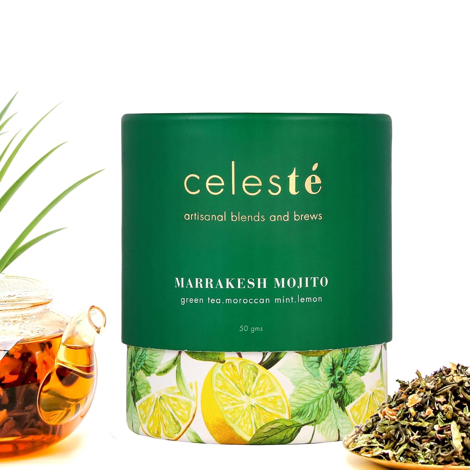 CelesTe Marrakesh Mojito – Green Tea – Moroccan Mint Tea – Lemon Tea ...