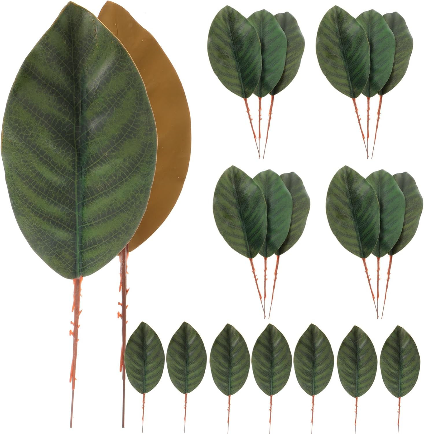 Amazon.com: IMIKEYA 60 Pcs Artificial Magnolia Leaves Magnolias Stems ...