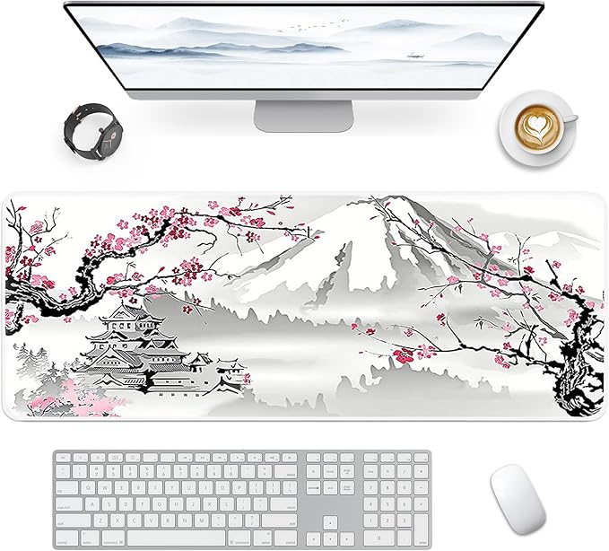 Giecy Mouse Pad, Computer Desk Mat 90 x 40 cm Large Mousepad Desk Pad ...