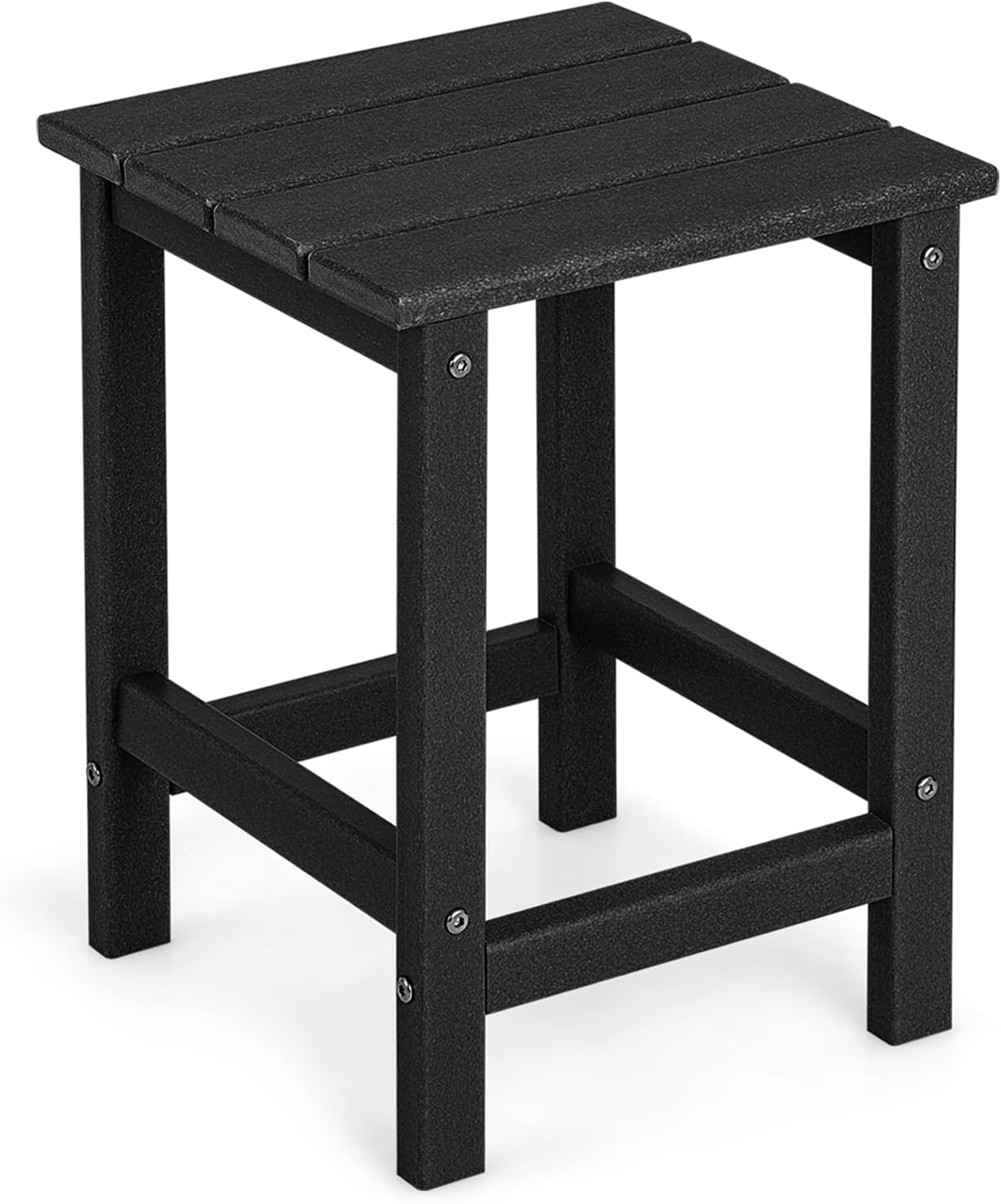 COSTWAY Folding Side Table, Outdoor All Weather HDPE Adirondack Table ...