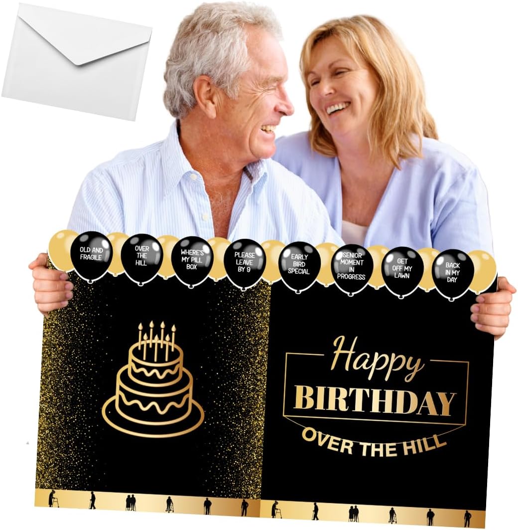 Amazon.com : Large 50th Birthday Card With Envelope, Jumbo 50 Birthday ...