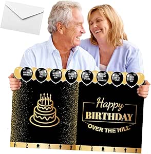 Amazon.com : Party Rizz Giant Happy Birthday Greeting Card for Adults ...