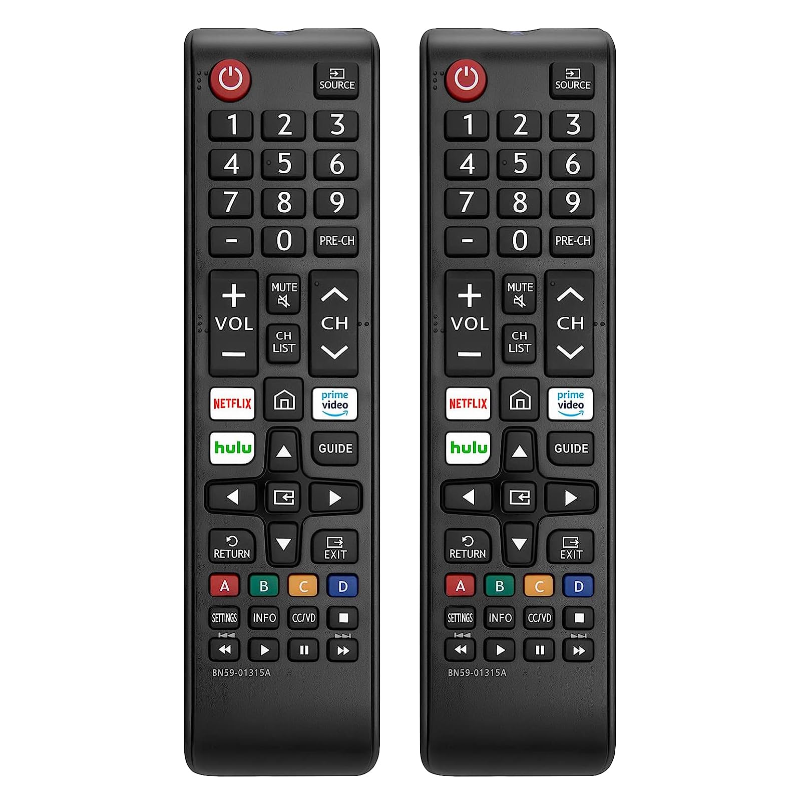 Amazon.com: Replacement for Samsung Smart TV Remote, 2-Pack Universal ...