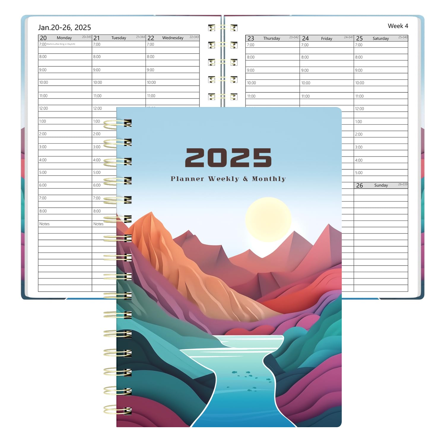 Snapklik.com : 2025 Daily Planner Appointment Book Quarter-Hourly Daily ...