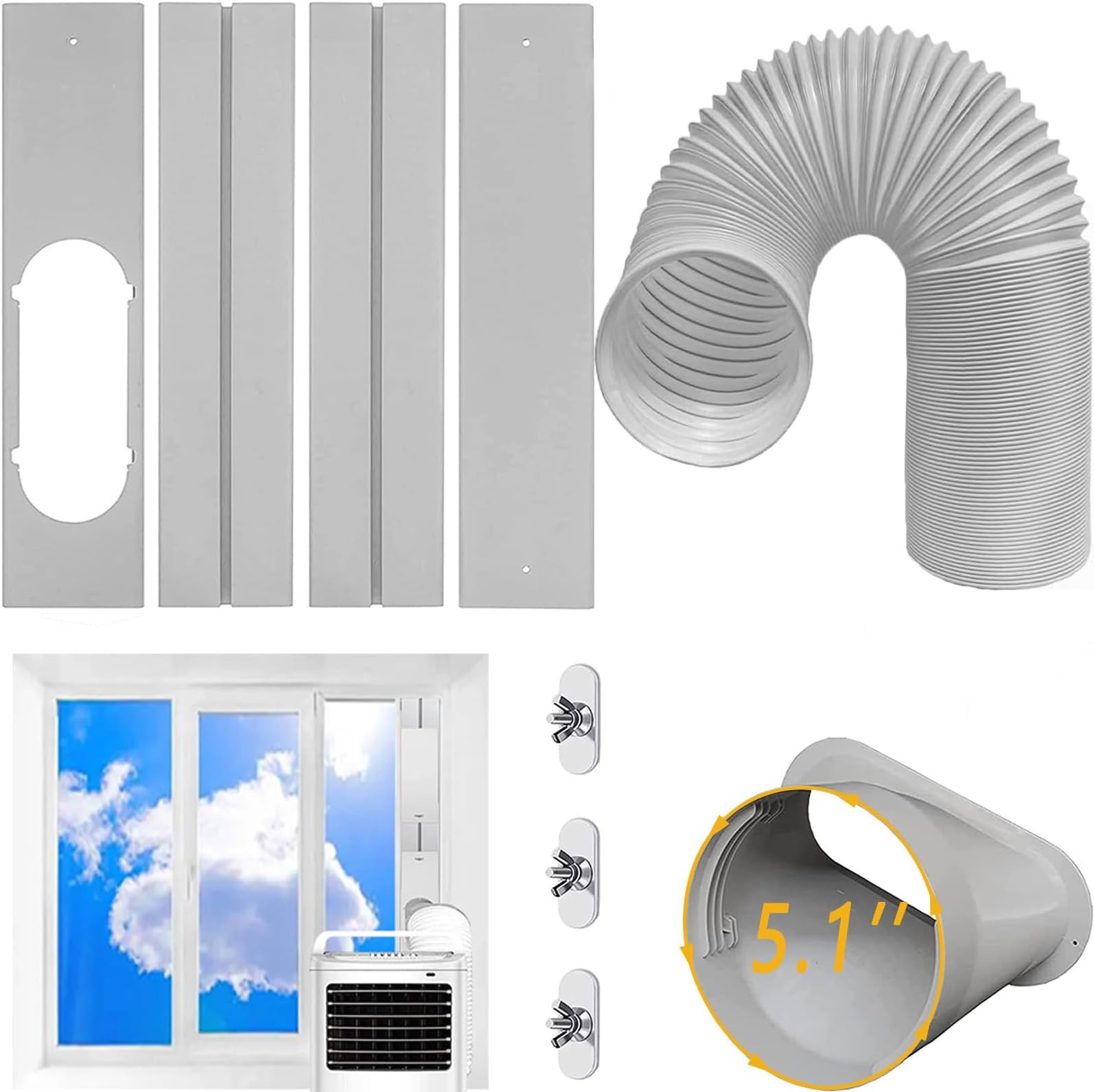 Amazon.com: Aprjv Air Conditioner Window Seal Kit, Sliding Window ...