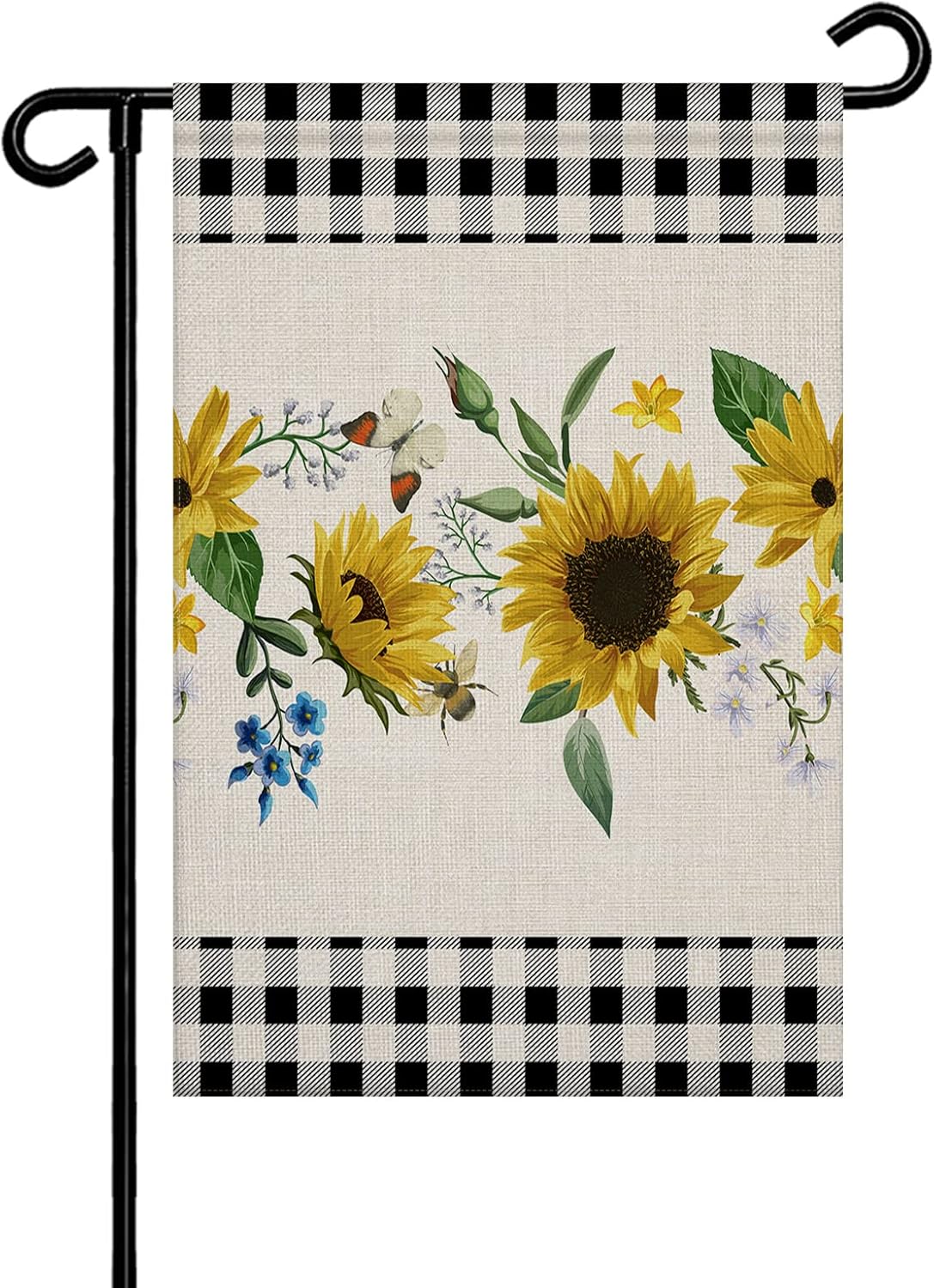 Amazon.com : Country Sunflowers Garden Flag 28x40 Inch Double Sided ...