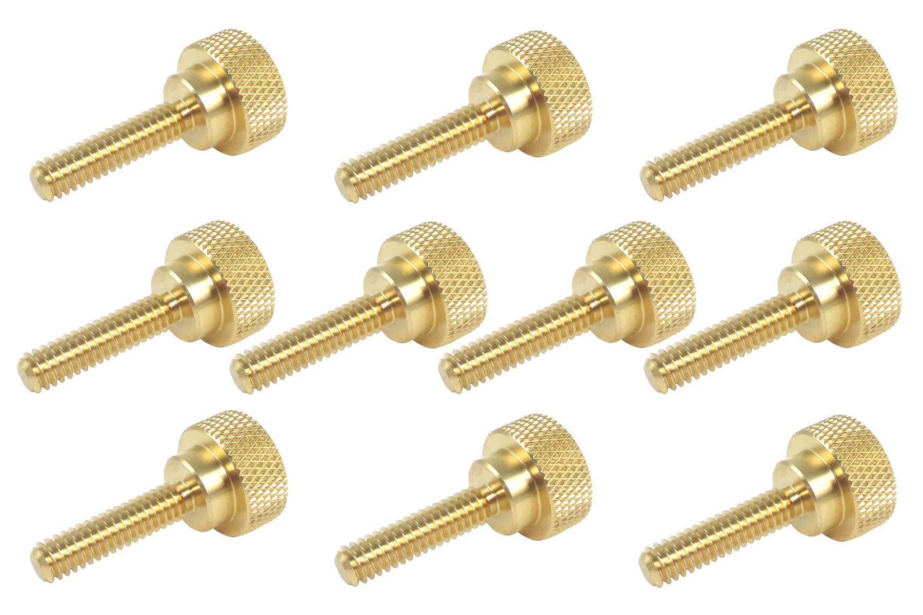 Buy 10 Pack 1 4 20 X 1 Inch Threads Solid Brass Diamond Knurled Thumb buy-10-pack-1-4-20-x-1-inch-threads-solid-brass-diamond-knurled-thumb